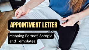 Appointment Letter - Meaning Format, Sample and Templates