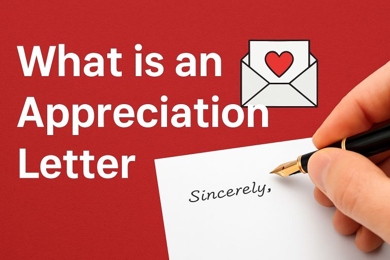 What is an Appreciation Letter - Meaning and Format 2025